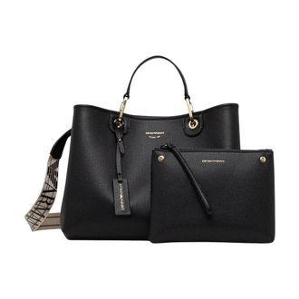 Emporio Armani Femme, Sacs, Noir, Taille: ONE Size Grand Sac Cabas