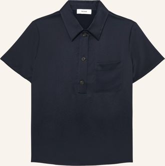 Reiss Reiss Poloshirt Polly Aus Seide blau