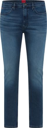 HUGO BOSS Slim-fit-Jeans HUGO HUGO 734, Herren, Gr. 32, L&auml;nge 34, blau (medium blau420), Denim/Jeans, Obermaterial: 99% Baumwolle, 1% Elasthan, unifarben, slim 