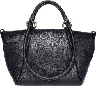 Roberta M Schwarz Rindsledertasche