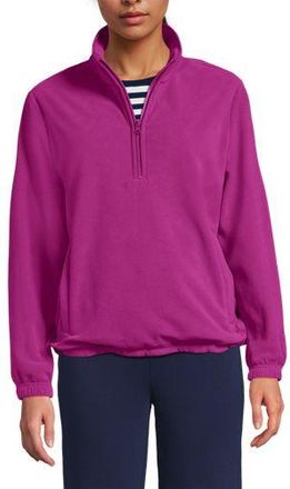 Lands End Anyweather Fleece-Pullover mit Reißverschluss, Damen, Größe:44-46 regular, Pink, Polyester, by Lands End