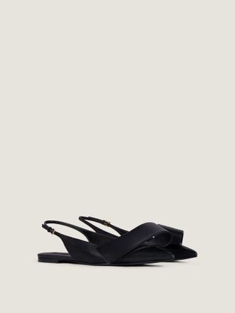 Givenchy Twisted Ribbon Slingback Flat - Black