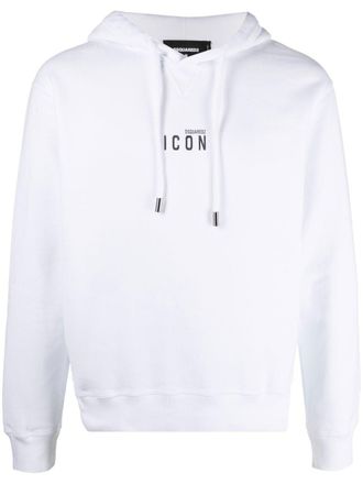 Dsquared2 hoodie &agrave; logo imprim&eacute; - Blanc