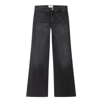 Cambio Amara Wide Leg Jeans - - Jeans - Damen - Schwarzk - L L33