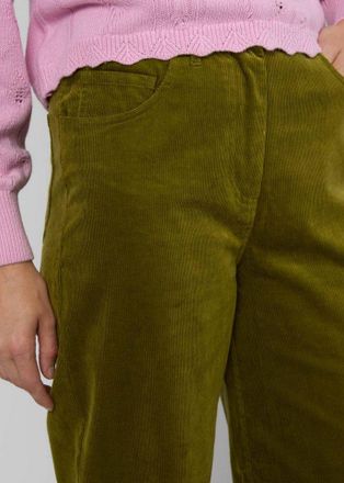 Blutsgeschwister Strickpullover Fine Craft Crew Dekorative Bogenkanten, Rippenstrickb&uuml;ndchen