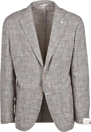 L.B.M. 1911 L.b.m. 1911, Homme, Vestes, Gris, Taille: 2XL Giacca Stondata