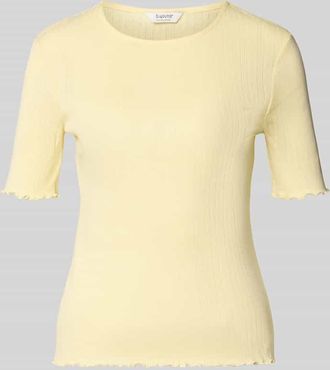 b.young T-Shirt mit Wellensaum und Rundhalsausschnitt Modell UNICA