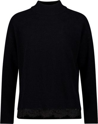 Betty Barclay Strickpullover Damen mit Spitzenkante (1-tlg)