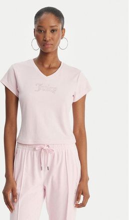 Juicy Couture T-Shirt Capped JCWCT126318 Rosa Slim Fit