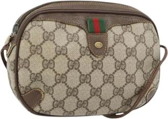 Gucci Sac bandouli&egrave;re vintage GG Canvas Pre-owned - Femme - Pre-owned - Beige - Taille: ONE Size