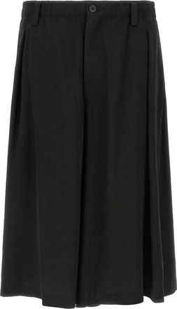 Yohji Yamamoto Homme, Pantalons, Noir, Taille: M 8 Tuck Pants