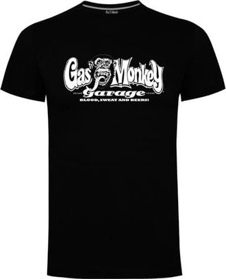 Gas Monkey Garage Biker Hands T-shirt pour homme Noir Taille S, Noir, S