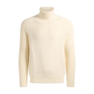 Gran Sasso Turtleneck Sweater - - Knitwear - Herren - Wei&szlig; - L