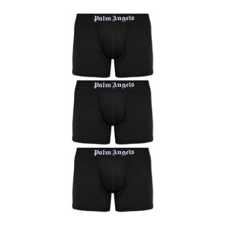 Palm Angels Pack de trois boxers avec logo - Homme - Sous-v&ecirc;tements - Noir - Taille: 2XL