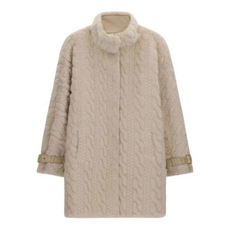 Guess Manteau long tress&eacute; Laura - Femme - Vestes - Beige - Taille: 36 FR