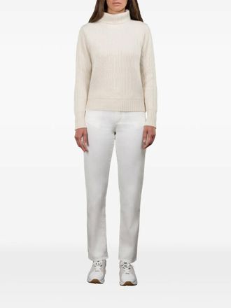 Moorer pull torsad&eacute; &agrave; col roul&eacute; - Tons neutres