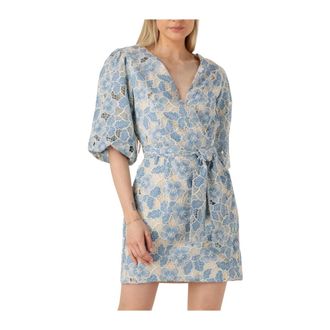 Aaiko Bailey Lace Mini Kleid Hellblau - - Dresses - Damen - Mehrfarbig - S