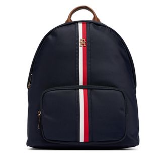 Tommy Hilfiger Rucksack Tommy Hilfiger Popette Dome Backpack Corp AW0AW19243 Dunkelblau