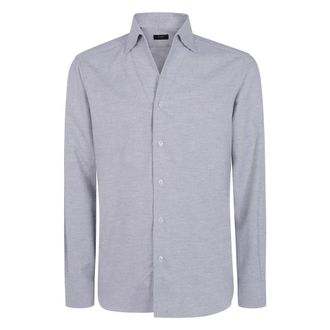 Barba Homme, Chemises, Gris, Taille: L Chemise Classique