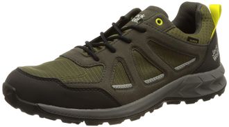 Jack Wolfskin Herren Woodland 2 Texapore Low M Sneaker, Khaki/Green, 40.5 EU