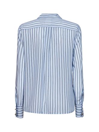 Max Mara Womens Silk Shirt Mstflirt Light Blue