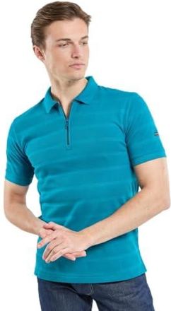Armor Lux Polo Manches Courtes zippé, Deep Lagoon, XXL Homme