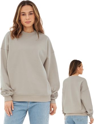 Johnny Urban Sweatshirt Damen & Herren Oversized Off White - Carter - Heavy Basic Pullover - Crewneck in Oversize Fit - Enganliegender Kragen - Unisex - Schwerer S