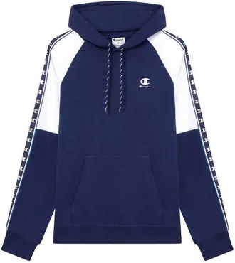 Champion Kapuzensweatshirt Sports-inspired Interlock Hoodie with Tape detailing mit Kordelverschluss, Langarm-Design, aus Baumwolle und Polyester