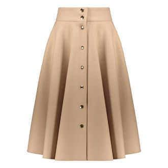 Red Valentino Femme, Jupes, Beige, Taille: 36 FR Robe mi-longue &agrave; boutons