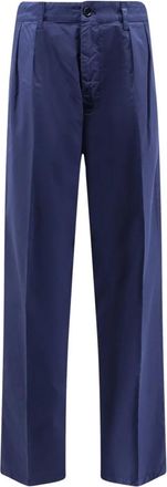 Aspesi Homme, Pantalons, Bleu, Taille: 2XL Cotton Poplin Pantalons