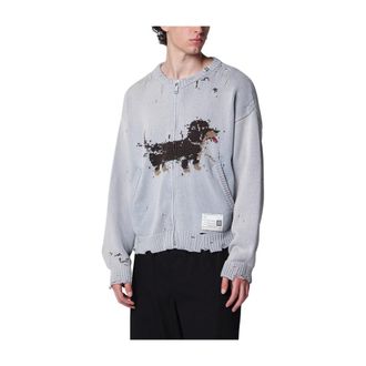 Miharayasuhiro Mihara Yasuhiro, Herren, Strickwaren, Blau, SGr&ouml;&szlig;e