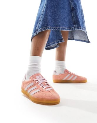 adidas Originals Gazelle Infoor - Baskets - Rose doux