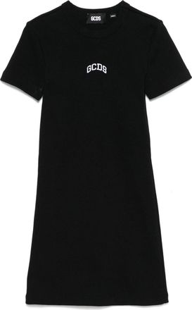 GCDS Minikleid mit Logo-Stickerei - Schwarz