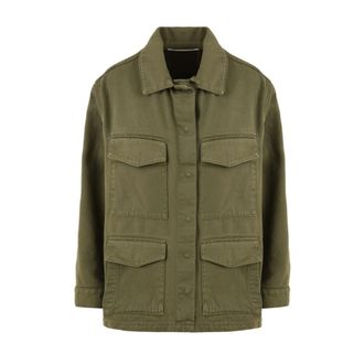 SOLOTRE Cargo Jacke - - Jackets - Damen - Gr&uuml;n - XS