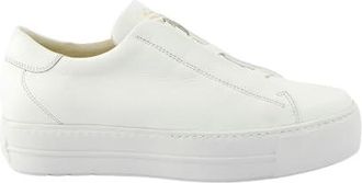 Paul Green Baskets 5529-039 pour femme en cuir lisse blanc, Blanc., 36 EU