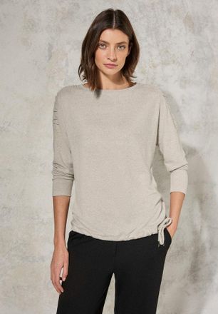 Cecil Langarmshirt mit Tunnelzugsaum