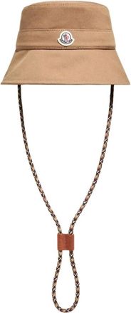 Moncler Femme, Accessoires, Brun, Taille: S Logo Patch Baseball Cap