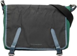 Burberry Sac bandouli&egrave;re en nylon Pre-owned - Femme - Pre-owned - Vert - Taille: ONE Size