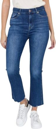 7 For All Mankind Femme, Jeans, Bleu, Taille: W30 HW Slim Kick Jeans