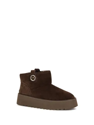 Pinko Womens Martina 08 Suede Boots Moro