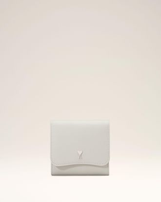 Ami Portefeuille Paris Paris vert compact en cuir de vachette Vert Celadon - TU - Unisex