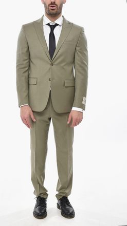 Corneliani CC COLLECTION Anzug aus Wollmischung REFINED mit Spitzenrevers Corneliani