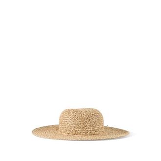 Au Printemps Paris Chapeau en papier tress&eacute;