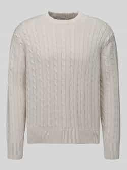 Selected Relaxed Fit Pullover aus reiner Baumwolle Modell BRAUN