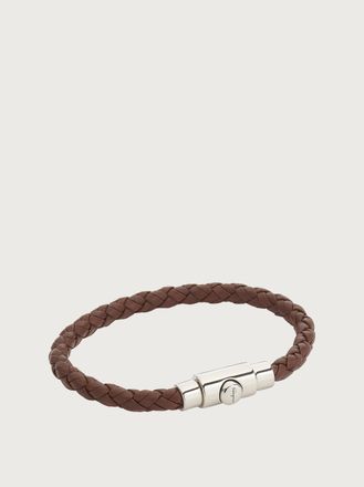 Ferragamo Herren Flechtarmband (18cm) Braun