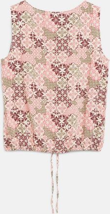 s.Oliver Blusentop Bluse Top aus Viskosemix mit regulierbarem Bund