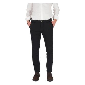 Mason's Schwarze extra schlanke Baumwollhose - - Trousers - Herren - Schwarzk - L