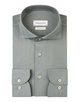 Profuomo Jerseyhemd in Japanese Knitted-Qualit&auml;t, Slim Fit in