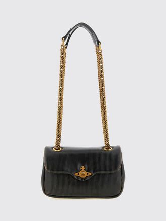 Vivienne Westwood Mini sac &agrave; bandouli&egrave;re en cuir gaufr&eacute; avec logo Orb