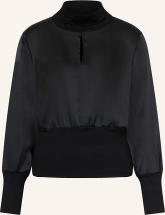 Sem per Lei Sem Per Lei Blusenshirt Im Materialmix schwarz